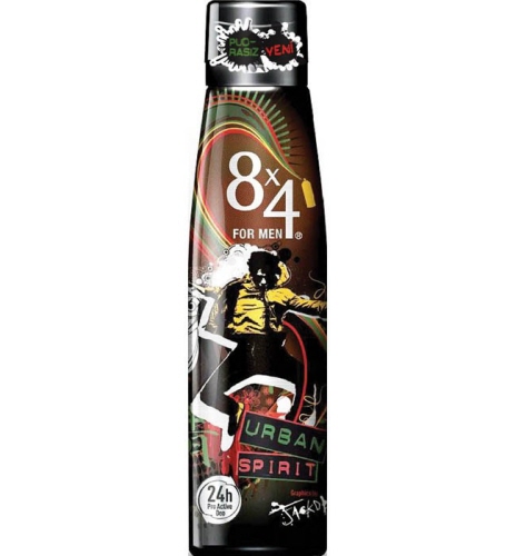 8x4 For Men Deospray Urban Spirit150 voordelig online kopen | Verzorgmarket.nl
